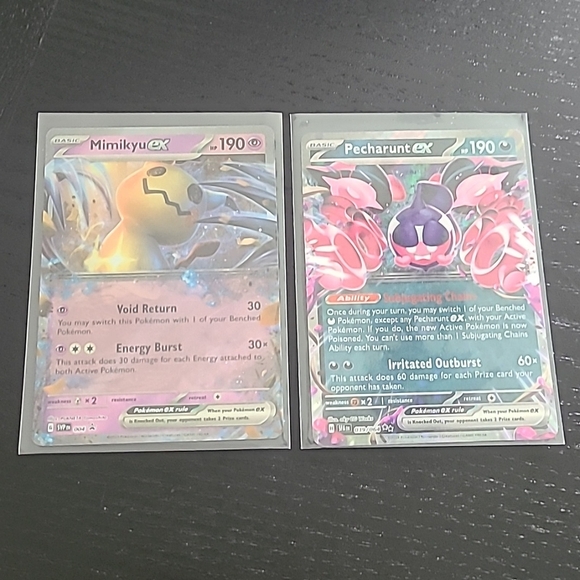 Pokemon | Toys | Pokemon Shrouded Fable Pecharunt Ex Mimikyu Ex Promo ...